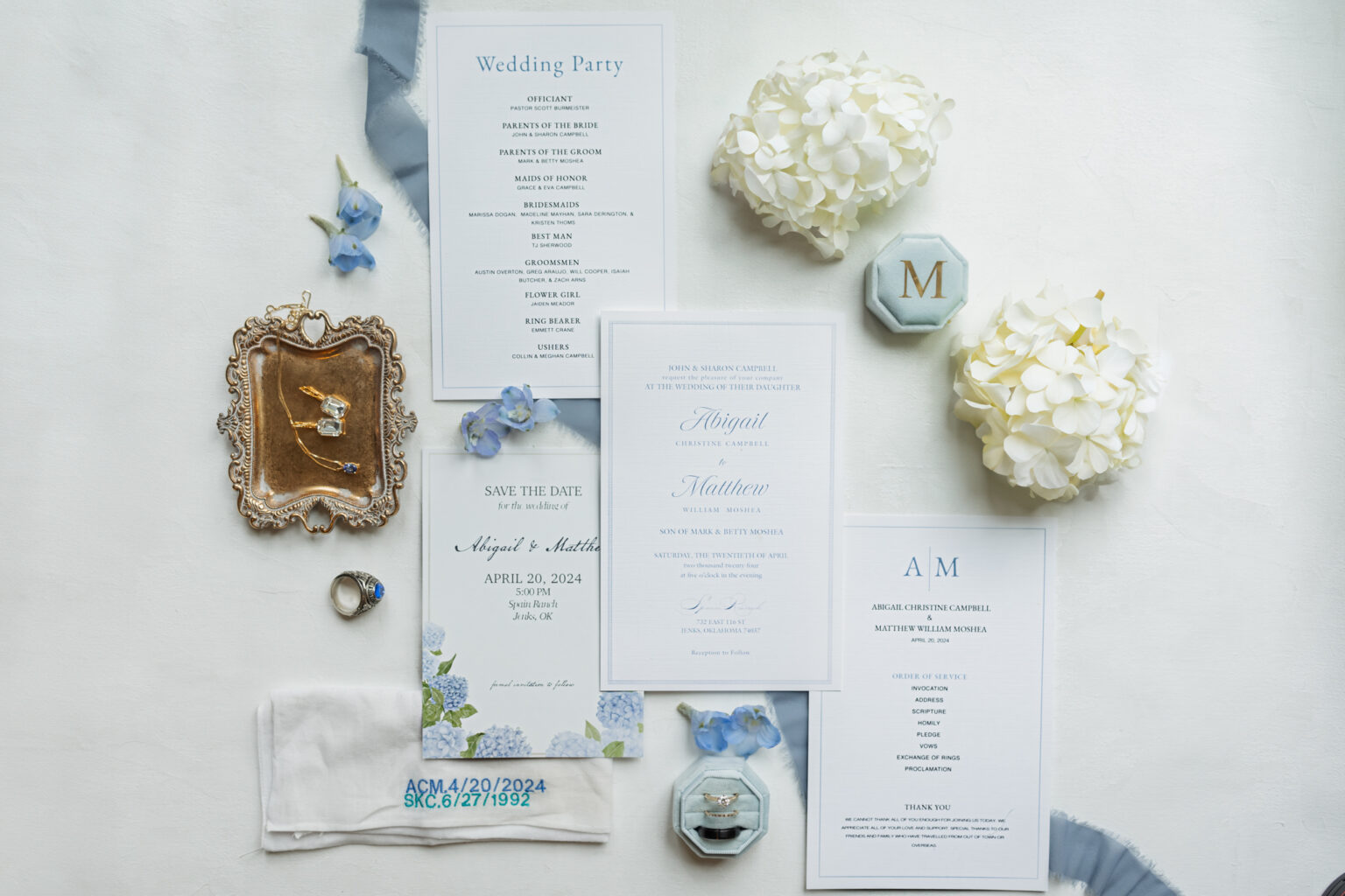 Abigail & Matthew | Modern white barn wedding at Spain Ranch in Jenks ...