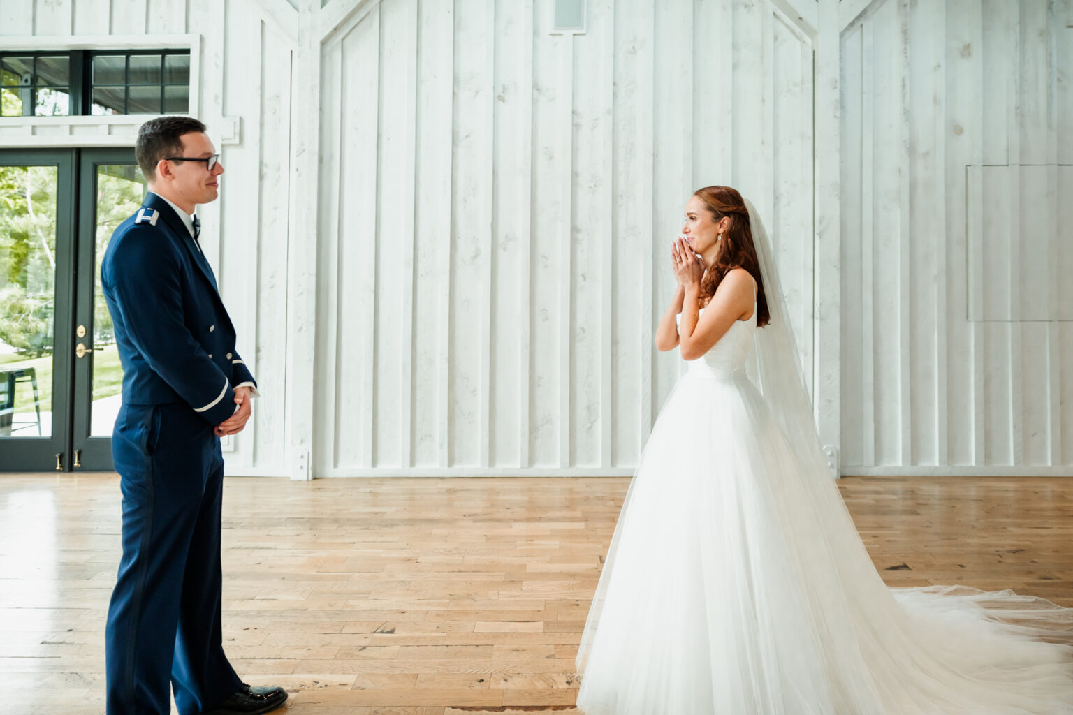 Abigail & Matthew | Modern white barn wedding at Spain Ranch in Jenks ...